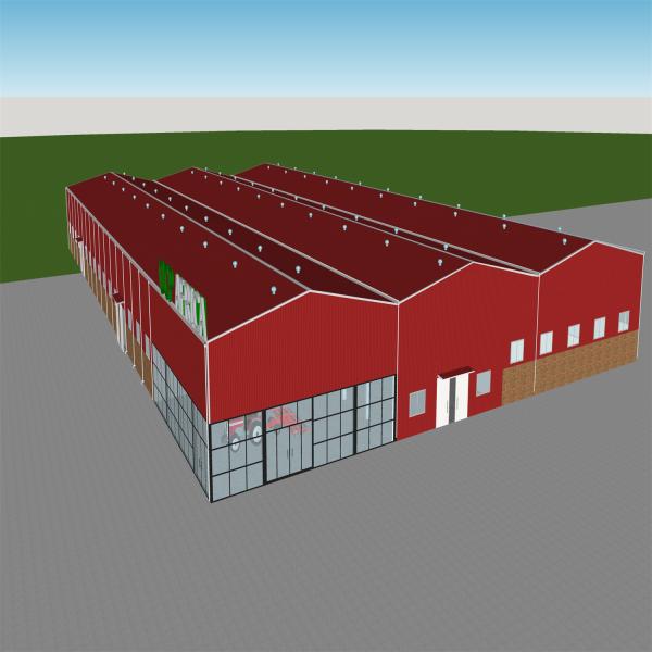 Quality Steel Structure Agricultural Warehouse Fabrication Light Weight for sale