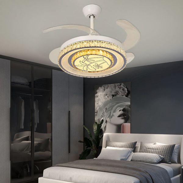 Quality Reversible Folding Ceiling Fan With Light 42In Foldable Ceiling Fan for sale