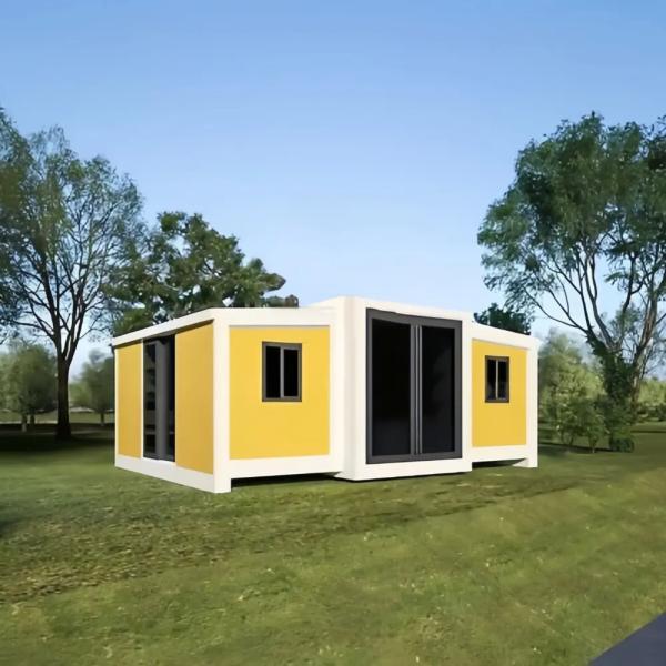 Quality Yellow Colour Customized Expandable Container Homes for Comfortable Living for sale
