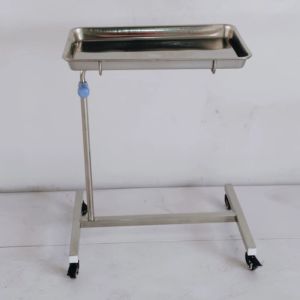 Quality Stainless Steel Mayo Table Surgical Instrument Table Adjustable Height Hold for sale