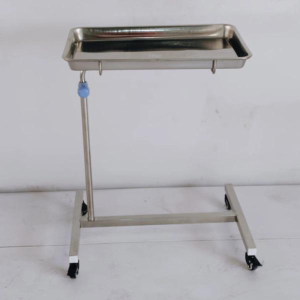 Quality Stainless Steel Mayo Table Surgical Instrument Table Adjustable Height Hold Sterile Supplies for sale