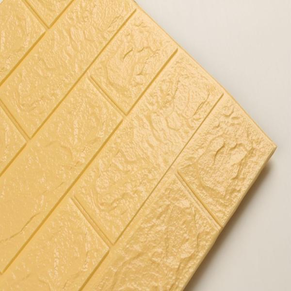 Quality Interior Wall Protection 3D Brick 3D Stone PE Foam Wallpaper with Smoke-Proof for sale