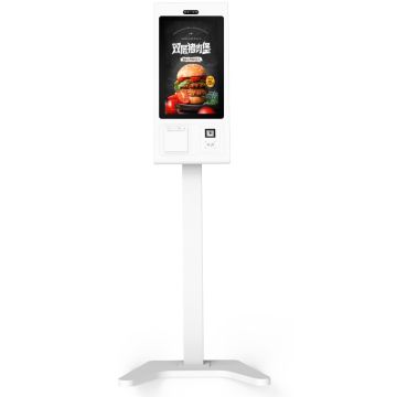 Quality Free Standing 21.5/32 Inch Payment Kiosk with Pos Barcode Scanner and Ticket for sale