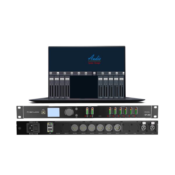 Quality 2 In 6 Out 4 In 8 Out Dante DSP Processor Digital Loudspeaker Management for sale
