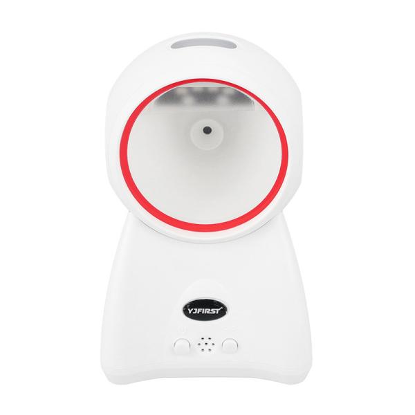 Quality CMOS Desktop Barcode Scanner White Directional Scanner With USB Interface for sale