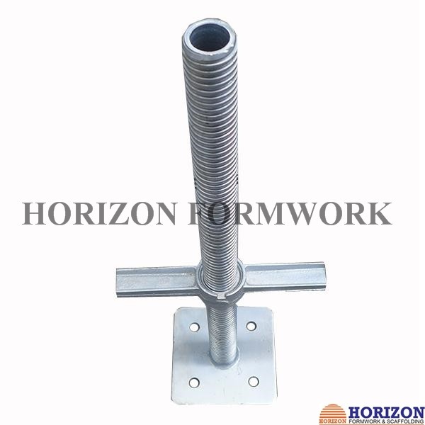 Quality Painted Scaffold Screw Jack Base and Jack Head Jack with BS1139 Standard for sale
