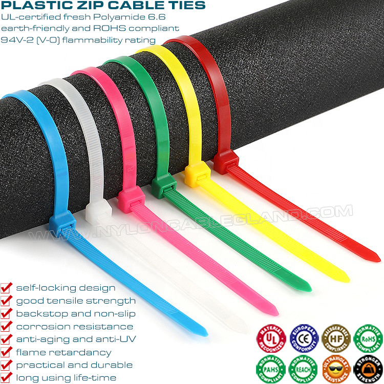 Adjustable Plastic Cable Ties 80-1020mm Length, Self-locking Versatile Cable Zip Ties 2.5-12mm Width for Wire Harness