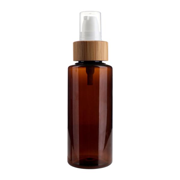 Quality Empty Amber Lotion Bottles 100ml Cosmetic Packaging Bottle Eco Friendly for sale
