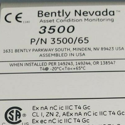 Quality Bently Nevada 3500/01-01 129133-01 Rack Configuration Software for sale