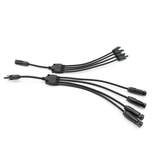 Quality MC4 Solar Photovoltaic Panel Adaptor Cable Connector Y Type Five Way Plug for sale