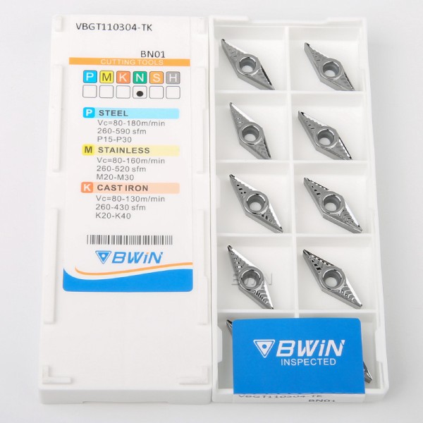 Quality Vbgt 110302 Turning Carbide Inserts Good Stability Cutter Insert for sale