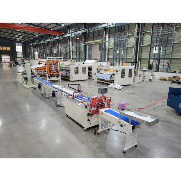 Quality 12 Rolls Bundle Lamination Small Toilet Tissue Paper Roll Making Machine for sale