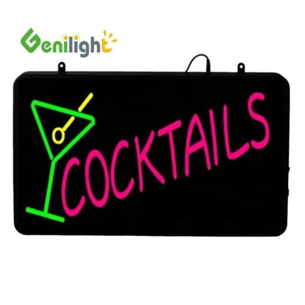 Quality High Pixel Density LIQUOR LED Neon Sign for Shop DC12V Outframe ABS Open-Mold for sale