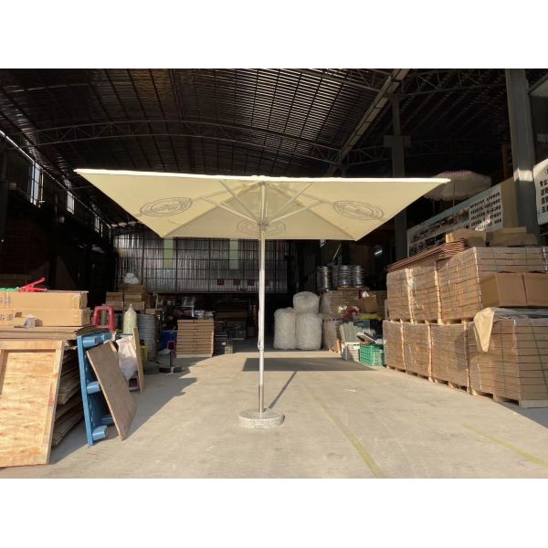 Quality Aluminum Frame Square Garden Umbrella with UV50 Protection and 280g Polyester for sale