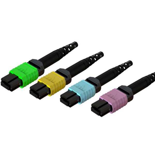 Quality High Temperature Stability MPO Fiber Patch Cord Connector For Fiber Communicatio for sale
