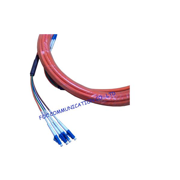 Quality OM1 OM2 LC pigtail fiber optic 4 Core , OEM Breakout Pigtail Multi mode for sale