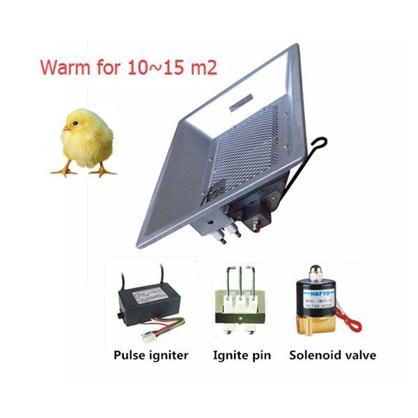 Infrared Brooder Heater - Natural LPG Poultry Heaters Automatic ...