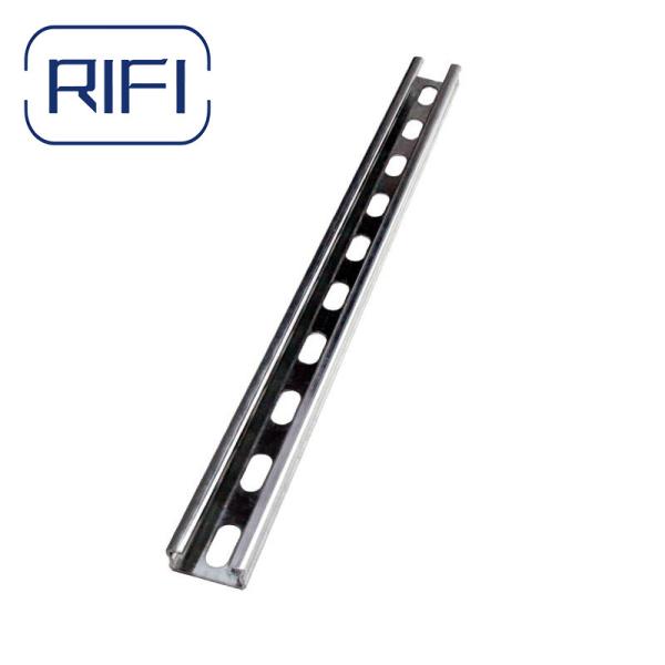 Quality 20ft Length Strut Channel And Fittings with Thickness 0.8mm-3mm for Wall Mount for sale
