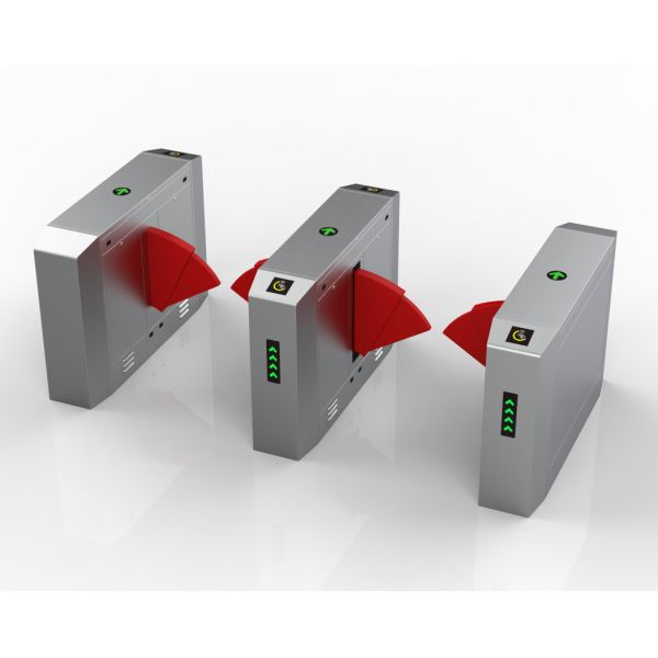 Quality Security Flap Turnstile Gate Barrier Access Control System 550mm Passage Width for sale