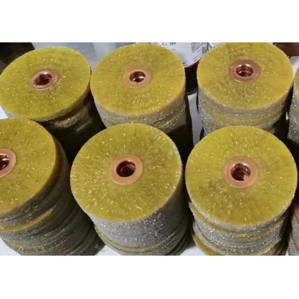 Quality 150mm Polyflex Encapsulated Threaded Knot Wheel Brushes for Rust Removal for sale