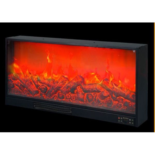 Quality Air Conditioner Matel Plastic Electric Fireplace Brown Comfortable Home Color Change for sale