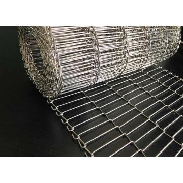 Quality 316SS Flat Flex Conveyor Belt , Wire Mesh Belt For Chocolate Cookies for sale