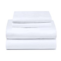Quality Luxury White Hotel Fitted Sheets Hotel Style Bed Sheets With Woven Technics for sale