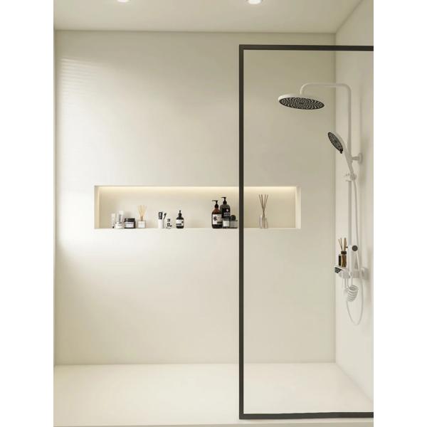 Quality Matte Black Aluminium Shower Enclosure Bathroom Tempered Glass Partitions for sale