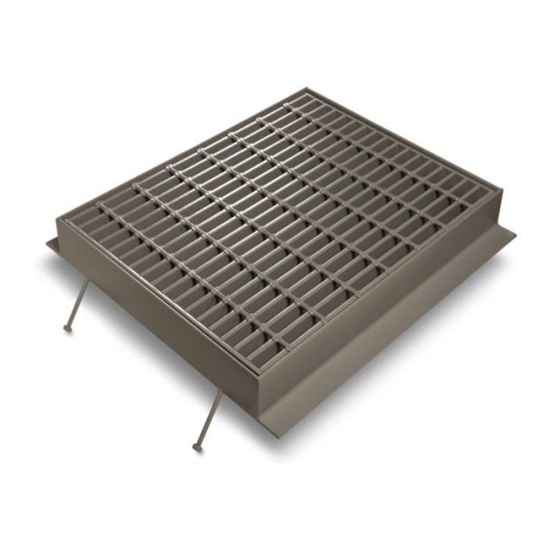 Quality Silver Channel Drain Grate Cover , Low Carbon Galvanised Drainage Grates for sale