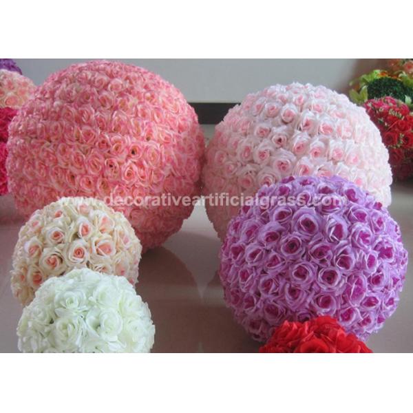 Quality Plastic Frame Inside Artificial Flower Hanging Balls OEM ODM for sale