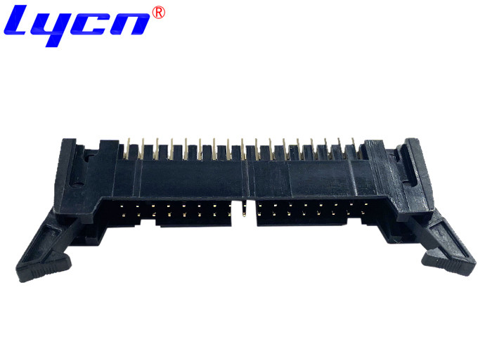Straight Ejector Header LCP Black 2.54mm Pitch Long Latch PCB Board Pin ...