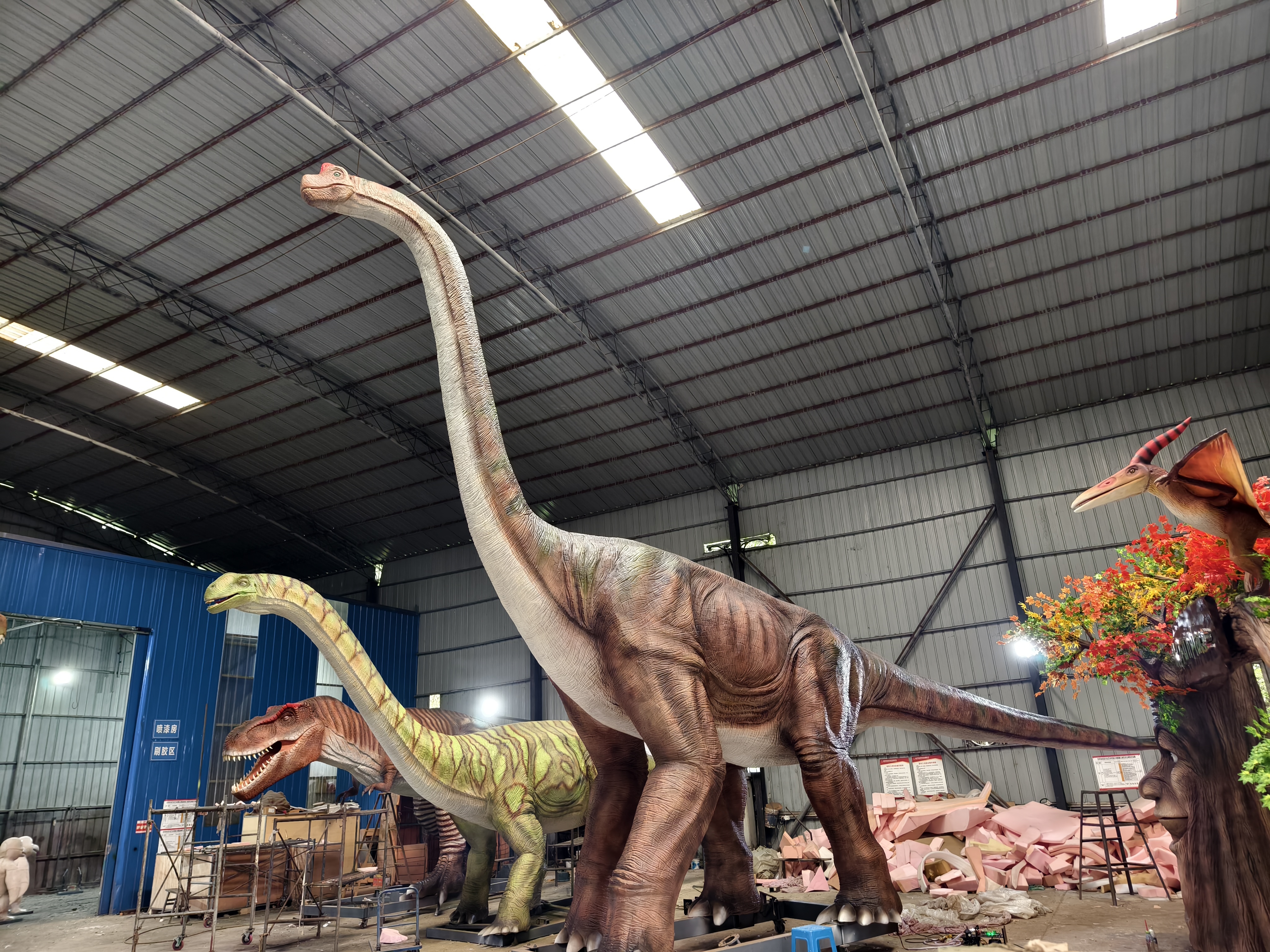 Quality Realistic High-quality Jurassic Animatronic Dinosaur Brachiosaurus 15m Model for sale