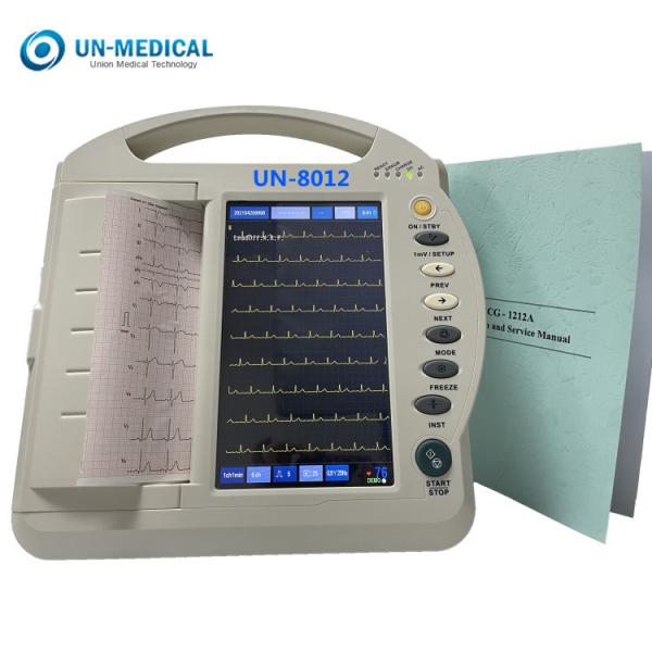 Quality Best Hospital-grade 10 Inch 12 Lead ECG Machine Cost Lower UN8012 with Thermal for sale