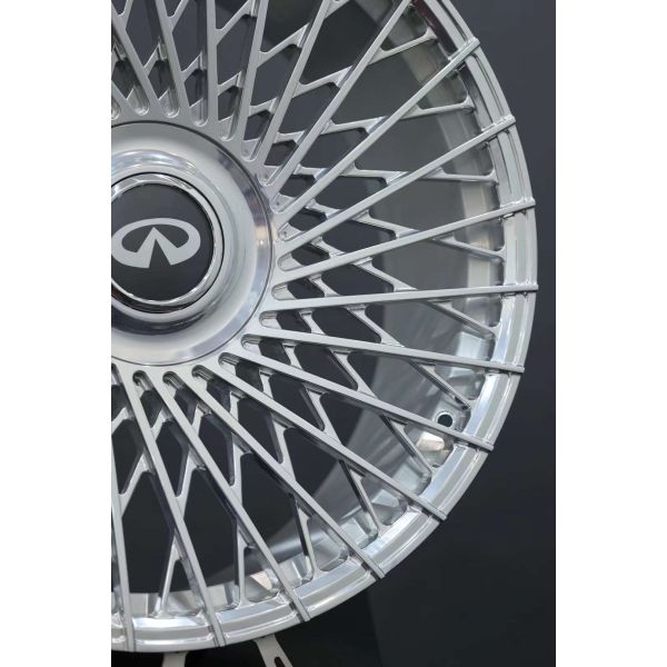Quality Muiti Spokes 6061-T6 Polished Silver Forged Wheels for sale