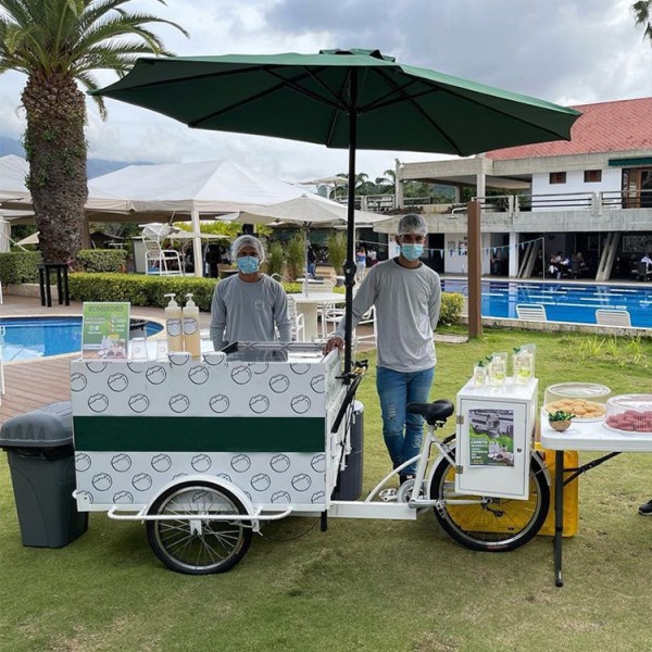 Quality CE Certified 2023 Electric Coffee Tricycle Certificate CE Coffee Bicycle for sale