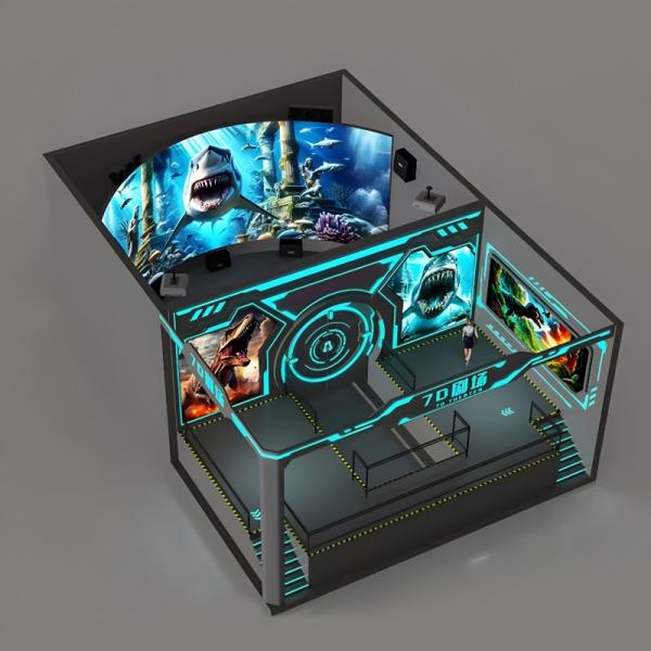 Quality VR Track Cinema Interactive Digital Projection Theater Simulator for sale