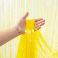 Quality Custom Trimmable Holiday Party Foil Backdrop Fluorescent Rain Curtain For for sale