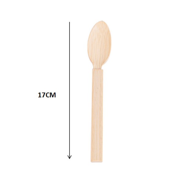 Quality 6.7inch Disposable Bamboo Cutlery Biodegradable Bamboo Spoons For Party for sale
