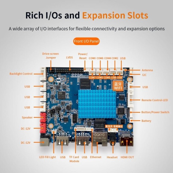 Quality H0 Smart HMI Mainboard Allwinner A40i quad-core Cortex-A7 @1.2GHz Android 7.1 for sale
