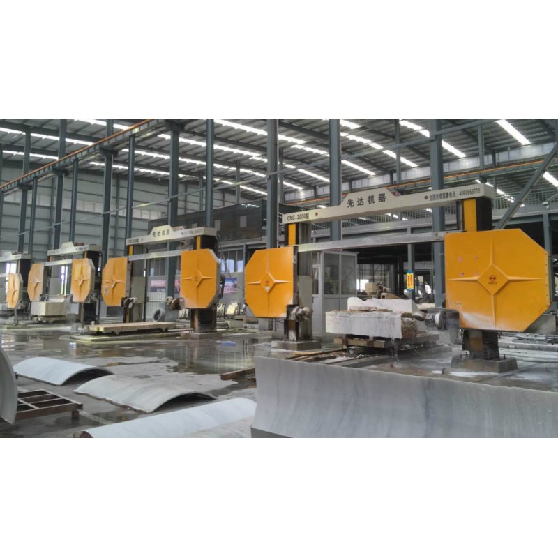 CNC Stone Cutting Machine in operation