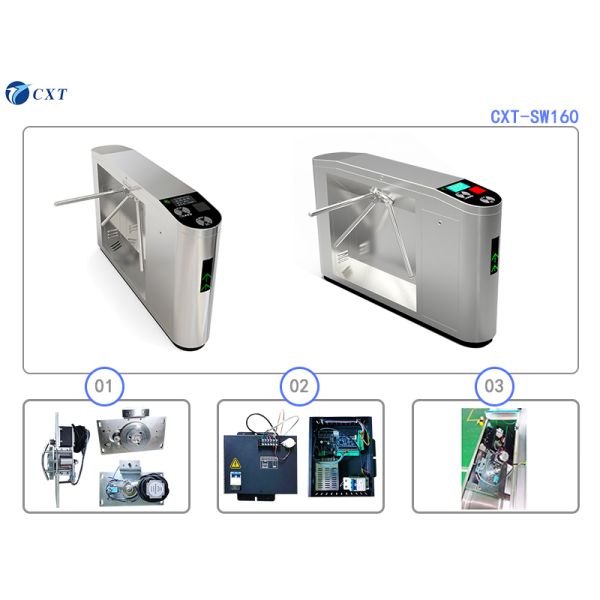 Quality Semi-automatic Tripod Turnstile Gate with Face Recognition for sale