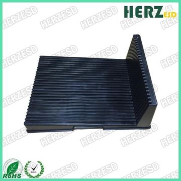 Quality L Shaped ESD PCB Racks Depth 3.2 mm PP Material With Conductive Fiber for sale