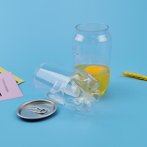Quality 650ml Transparent Soft Drink Soda Plastic Beverage Cans for sale