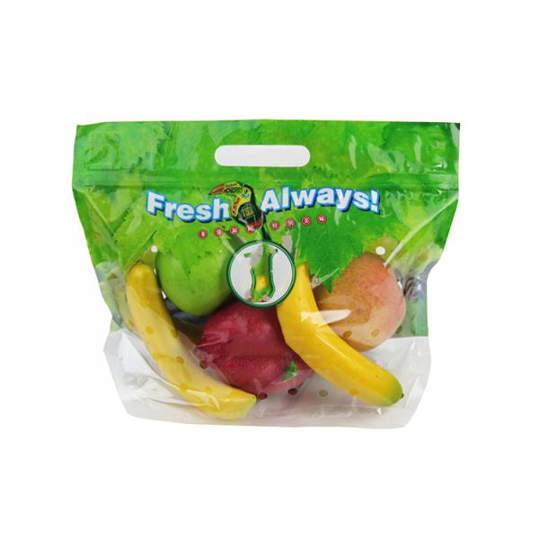 Quality 6.4*9.4inch Perforated k Bags , Grape Micro Perforated Plastic Bags for sale