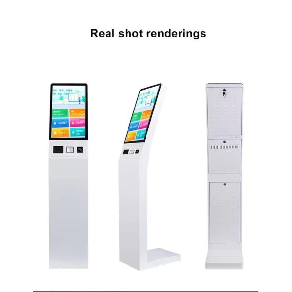 Quality 21.5 Inch Indoor capacitive totem Queue Ticket Kiosk with thermal printer For for sale