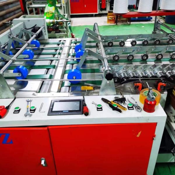 Quality Valve Bag Woven Bag Automatic Cutting And Sewing Machine 220V Used for sale