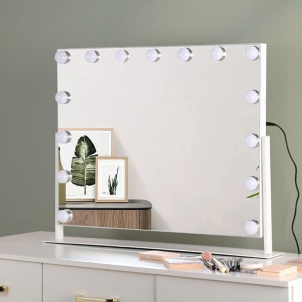 Quality Smart Vanity Hollywood Mirror 100cm Desktop For Bathroom for sale