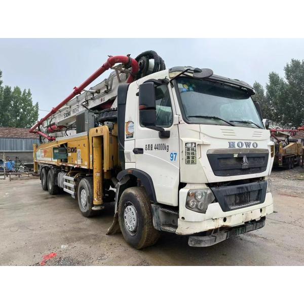 Quality 2018 XCMG HOWO 58m Used Concrete Pump Truck HB58V Semi Dry Shotcrete for sale