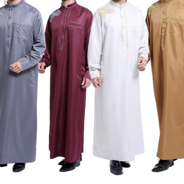 Quality Men's Islamic Dress Thobe Fabric Woven Abaya Fabric for Eastern Robe and Somali Baati for sale