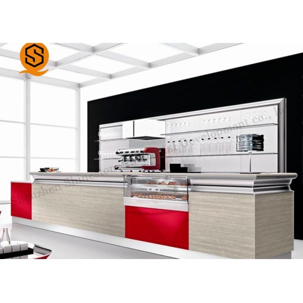 Quality Cash Register Solid Surface Bar Counter With Pure Acrylic Material for sale
